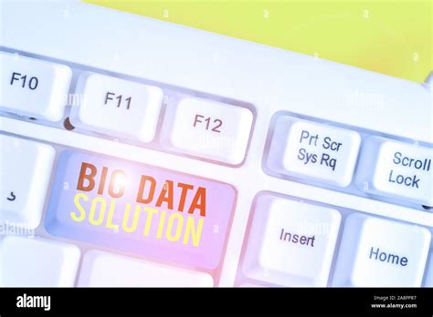 Conceptual Hand Writing Showing Big Data Solution Concept Meaning Extracting Value From Huge