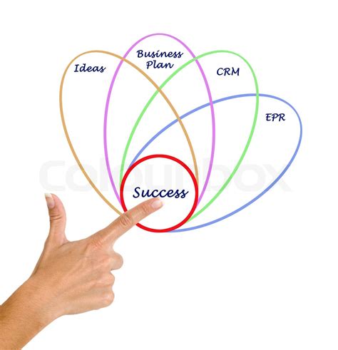 Diagram Of Business Success Stock Image Colourbox