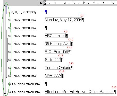 About Nested Sections