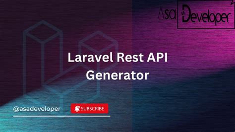 Laravel Rest Api Generator Youtube