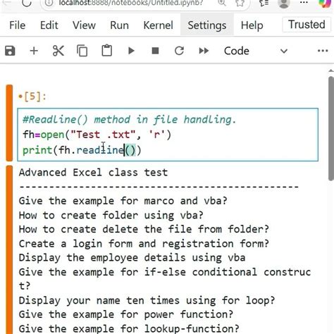 Readline Method In File Handling Youtube