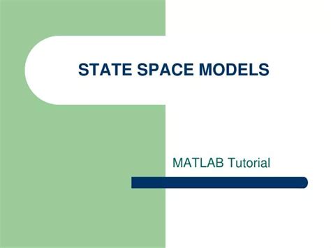 Ppt State Space Models Powerpoint Presentation Free Download Id761291