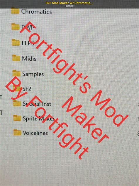 Fnf Mod Maker W Chromaticsf2dwpvoicelinemore Modding Tool For