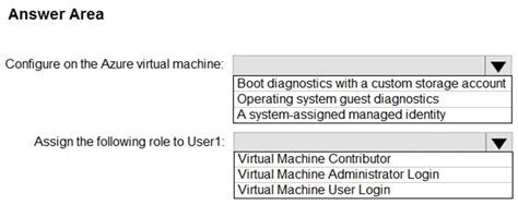 hotspot you plan to deploy an azure virtual machine that will run