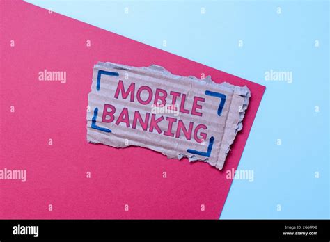 Text Sign Showing Mobile Banking Conceptual Photo To Create Financial Transactions With The Use