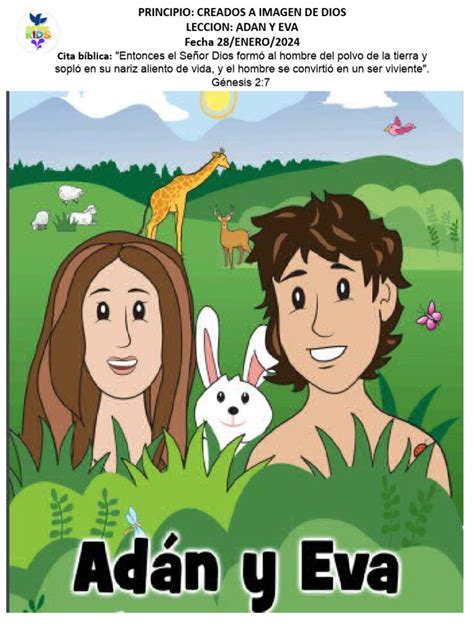 Adán Y Eva Creación A Imagen De Dios Pdf Religión Y Espiritualidad