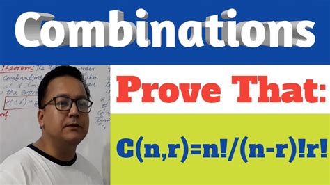 Theorem Combinations Of Set Of N Objects Taken R At A Time Is Given By