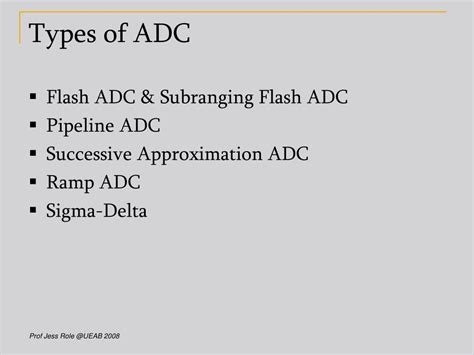 Ppt Analog Digital Converters Lecture 10 Powerpoint Presentation