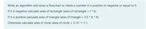 Solved Write An Algorithm And Draw A Flowchart To Check A Chegg
