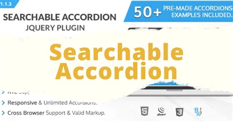 bwl searchable accordion jquery plugin customization tips