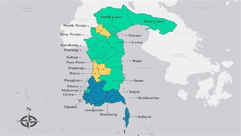 map of regional clusters based on significant variables download
