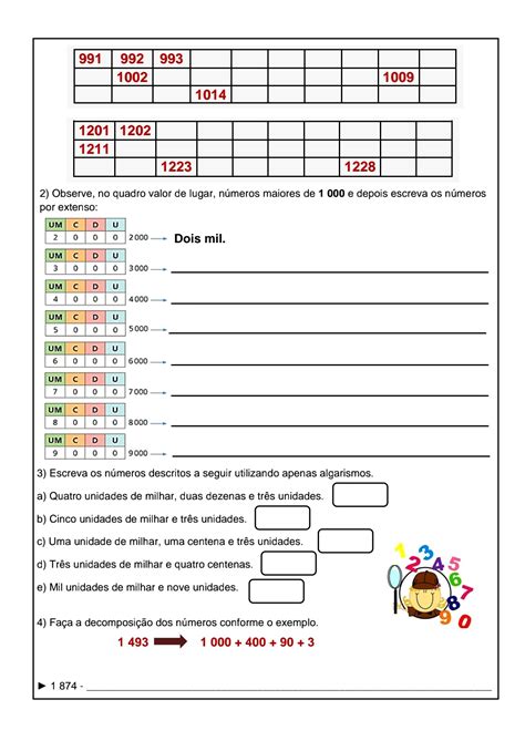 Atividade Centena De Milhar 5 Ano Modisedu🦉 Conheça O Mundo Do