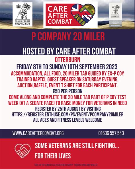 Care After Combat P Coy 20 Miler The Royal Yorkshire Regiment