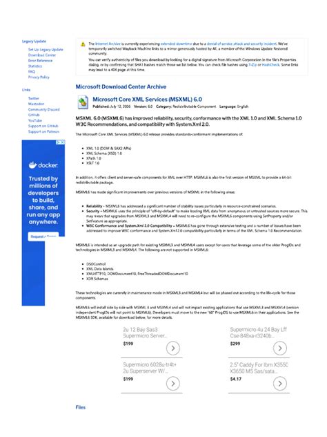 Microsoft Core Xml Services Msxml 6 0 Pdf