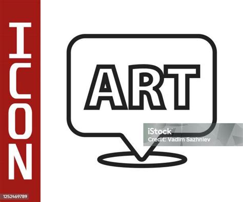 흰색 배경에 격리 된 텍스트 아트 아이콘과 검은 줄 음성 거품 메시지 아이콘입니다 통신 또는 댓글 채팅 기호입니다 벡터 일러스트레이션 0명에 대한 스톡 벡터 아트 및 기타