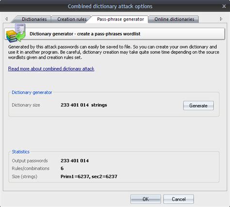 Recovering Windows Hashes Combined Dictionary Attack