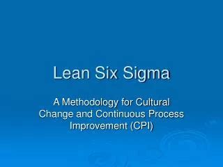PPT Lean Six Sigma PowerPoint Presentation Free Download ID