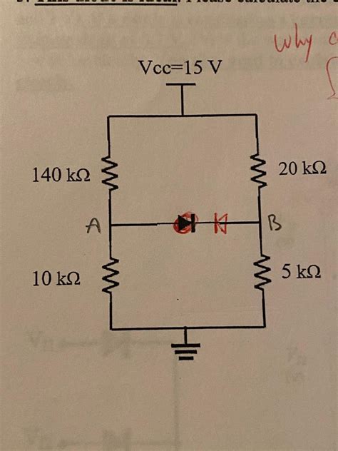 Solved This Diode Is Ideal Please Calculate The Current