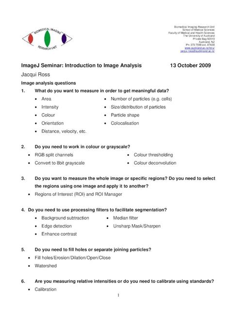 PDF ImageJ Analysis Basics DOKUMEN TIPS