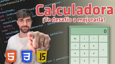 Creá una calculadora y participá de mi challenge HTML CSS y Javascript YouTube