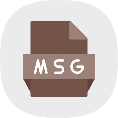 Msg File Format Icon 16904284 Vector Art At Vecteezy