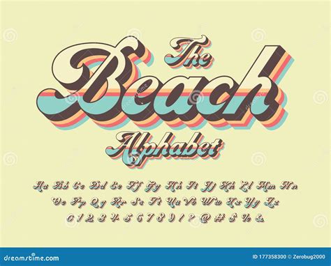Groovy Font Vector Illustration 177358300