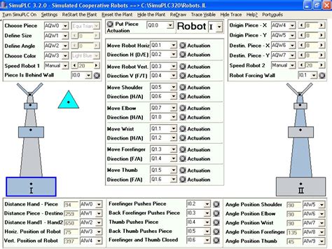 Simulated Cooperative Robots