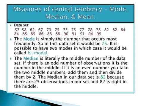 Measures Of Central Tendency Variability And Position Pptx Standardized Testing