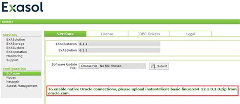 Connect To Database Oracle Exasol Db Documentation