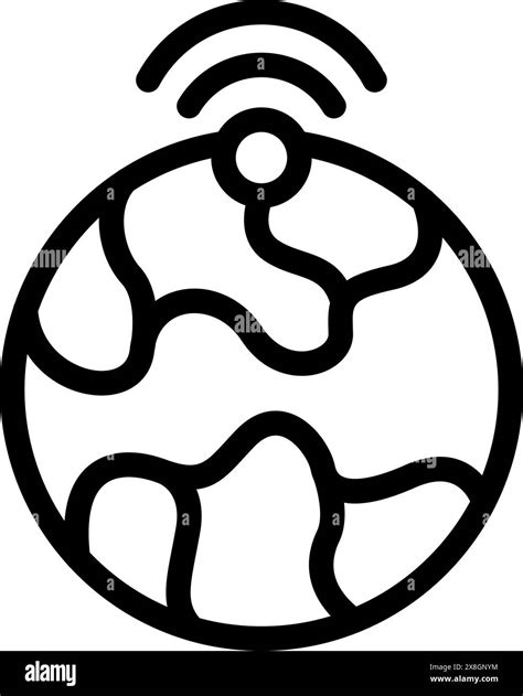 Modern Vector Illustration Of A Black And White Global Connectivity