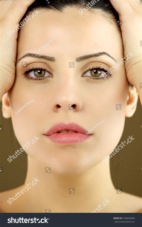 Close Sensual Woman Big Red Lips Stock Photo Shutterstock