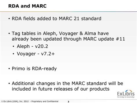 Ppt Preparations For Implementing Rda In Ex Libris Products Powerpoint Presentation Id 2580177