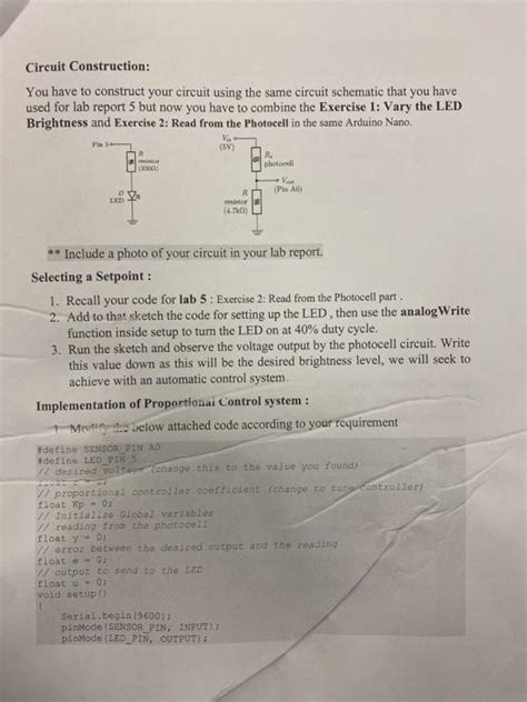 Solved Circuit Construction You Have To Construct Your Chegg Com