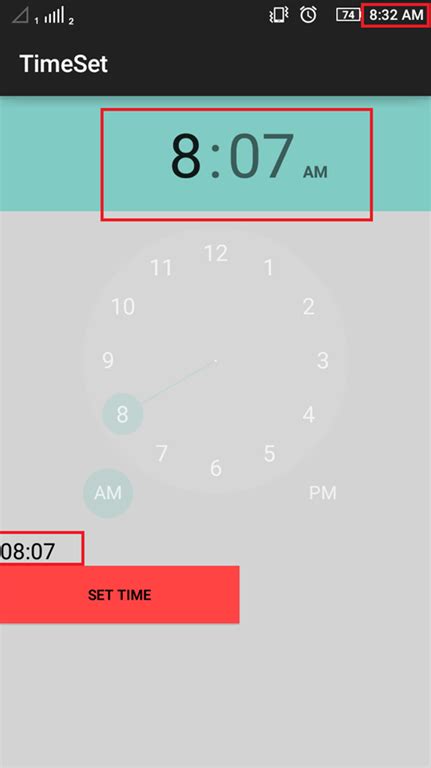 xamarin android how to set time android application using visual