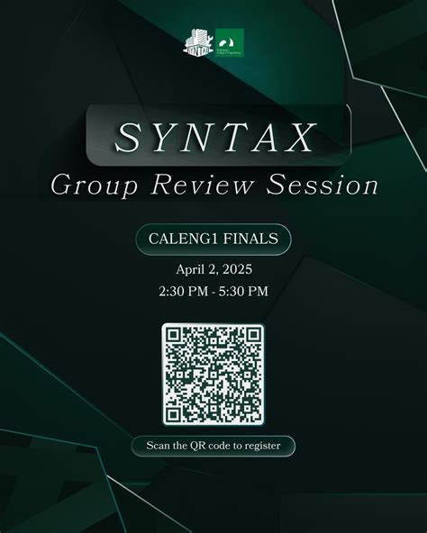 Dlsu Syntax Join Us With Mr Carlo Cacanando As He Delivers An Informative Yet Inspirational