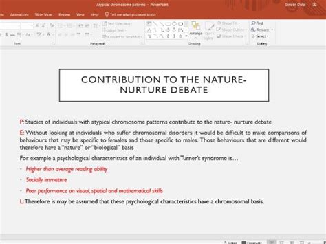 Aqa A Level Psychology Gender Atypical Chromosome Patterns Teaching