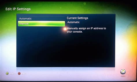 Xbox 360 How To Configure A Static Ip On A Xbox 360 Located On Your Local Network Lan