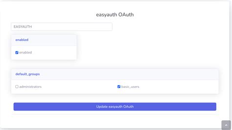 Server Usage Easyauth