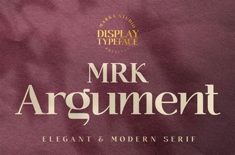Mrk Argument Font Dafont File