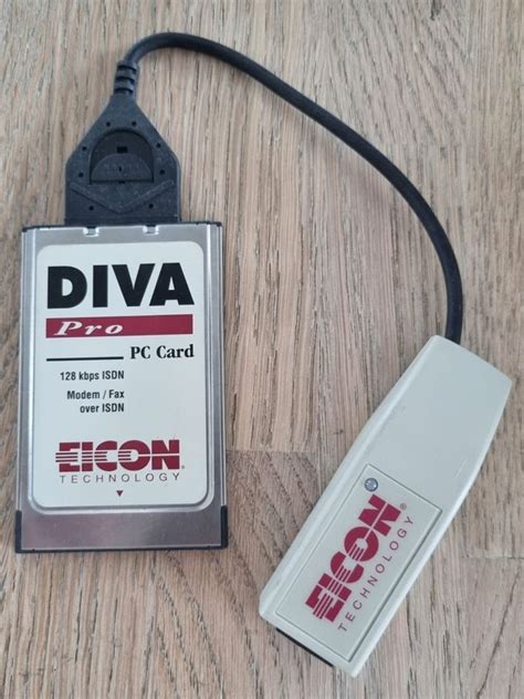 Eicon Diva Pro Isdn Pcmcia Karte Inkl Anschlußkabel In Nordrhein