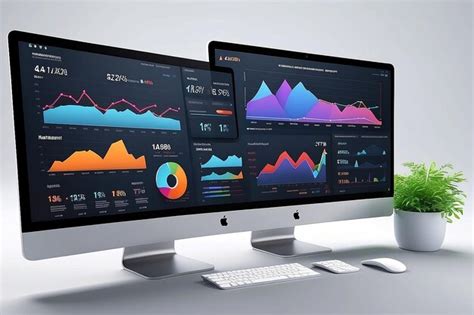 Premium Photo 3d Web Ui Interface Data Analytics Seo Optimization Dashboard And Business