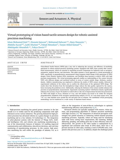 Pdf Virtual Prototyping Of Vision Based Tactile Sensors Design For