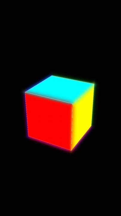 3d Glowing And Moving Cube Logiclyric Viral Youtube Html Coding