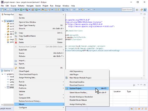 Permier Projet Maven Dans Eclipse