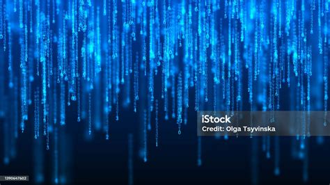 Digital Background Big Data Hacker Concept Abstract Matrix Computer Generated Many Numbers 3d