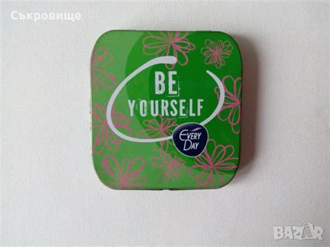 Мини метална кутийка с панти малка кутия за чанта тип табакера за