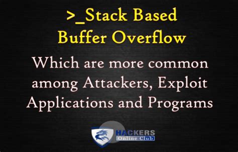 What Is Stack Based Buffer Overflow