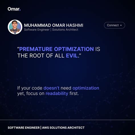 softwareoptimization cleancode programminghumor performancetuning… muhammad omar h