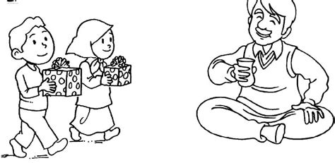 نقاشی درباره روز پدر برای کودکان ساده و زیبا مناسب رنگ آمیزی و ایده گرفتن