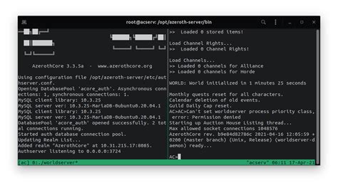 azerothcore setup nolt acore lxd image github wiki
